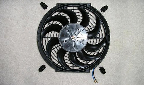 Dual 12" Street Rod Radiator Electric Cooling Fans + Install Kits GM ...