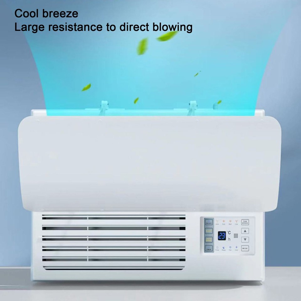 Wind Deflector AC Deflector Wall Unit Adjustable Design PVC Wall AC ...