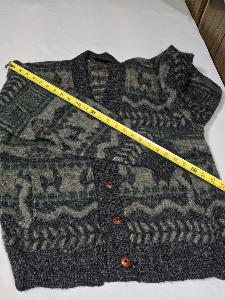 Vintage Tejidos Ruminahui Sweater Adult size M WOOL Cardigan Aztec ...
