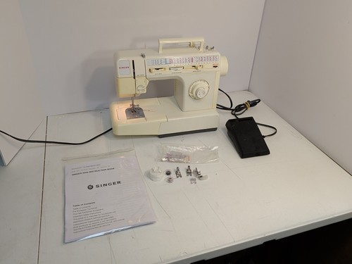 Vintage Singer Model 5050C Sewing Machine w/ Foot Pedal & Manuals ...