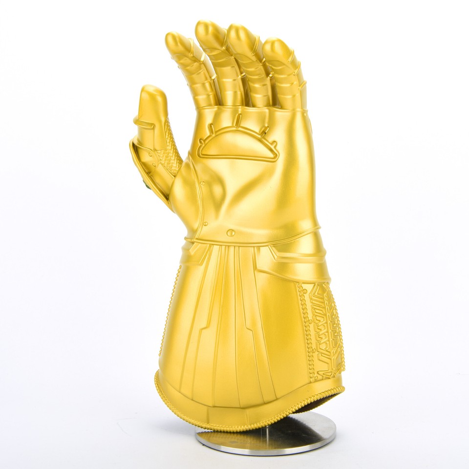 Thanos / Iron Man Infinity War Gauntlet Gloves w/LED Light For Marvel ...