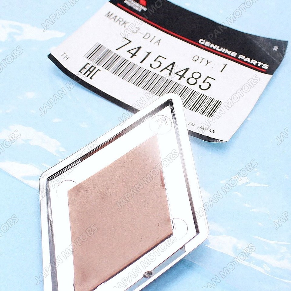 Genuine OEM Mitsubishi Three Diamonds Mark Front Grille Emblem Badge ...