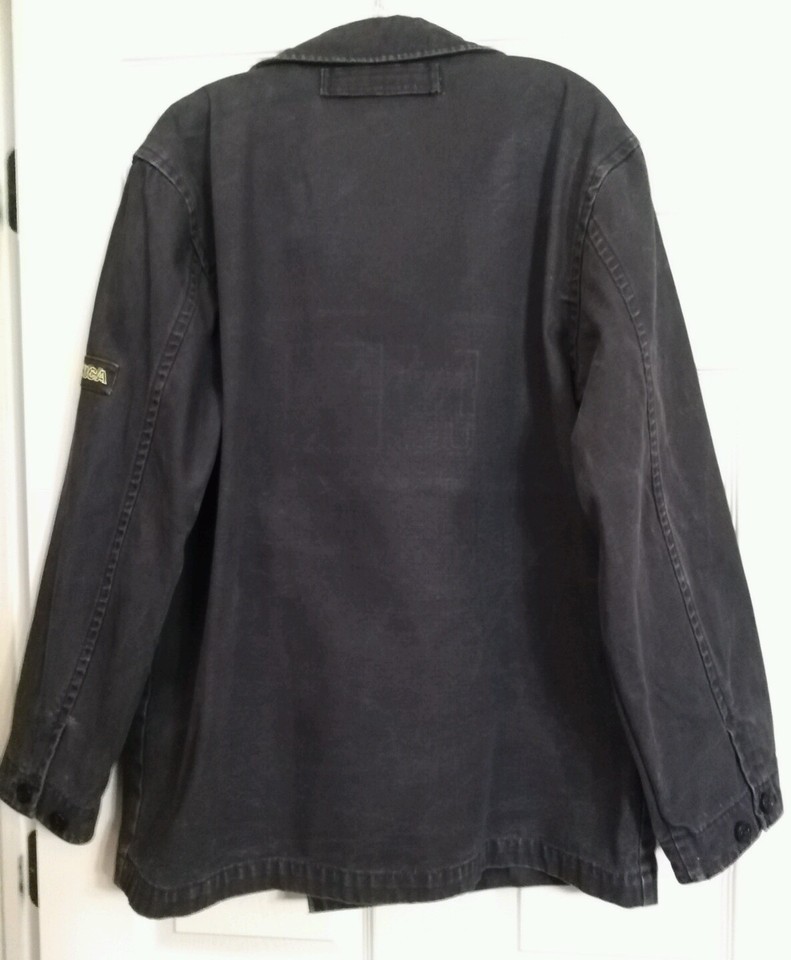 NAUTICA Vintage Navy Heavy Cotton Denim Lined Sailor Double-Breasted ...