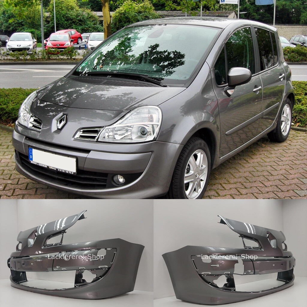 RENAULT MODUS 2008-2012 STOßSTANGE VORNE LACKIERT IN WUNSCHFARBE ...