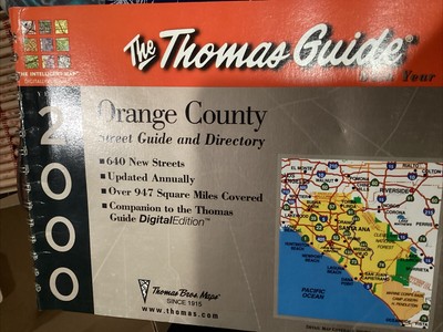 Thomas Guide 2000 Orange Counties Street Guide and Directory ~ Thomas ...