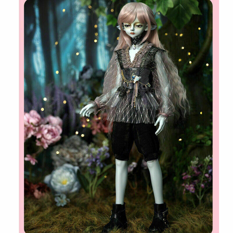 BJD 1/4 Dolls MSD Demon Elf Boy Resin Jointed Eyes Makeup Wig Clothes ...