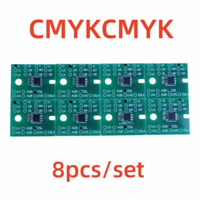 8Pcs Permanent ECO Solvent Chips For Roland VS-300/VS-420/VS-540/VS-640 ...