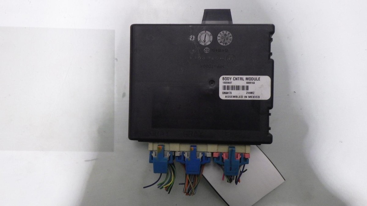 2002 Chevy Impala Body Control Module Programmed Body Control Module