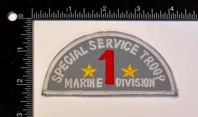 Cold War USMC Marine Corps Special Service Troop 1st Division Patch | eBay