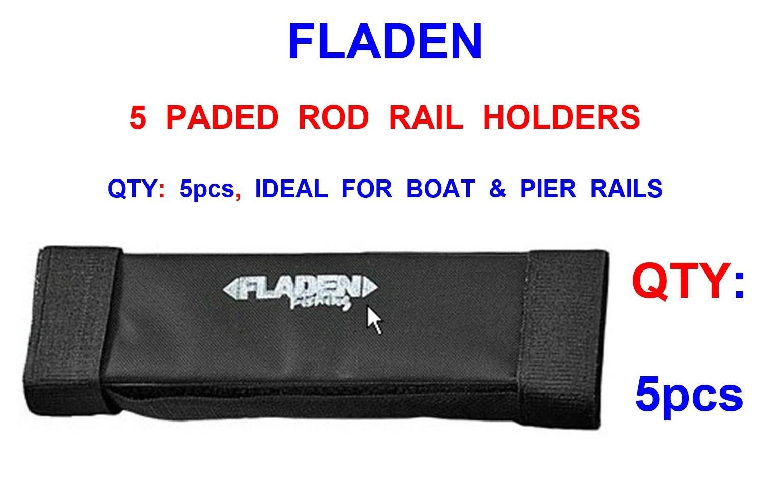 5. FLADEN ROD RAIL HOLDERS FOR SEA FISHING BEACHCASTER PIER BOAT ROD ...