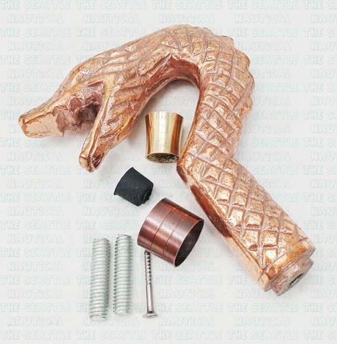 Shinny King Cobra Snake Dragon Head Handle for Wooden… - Gem