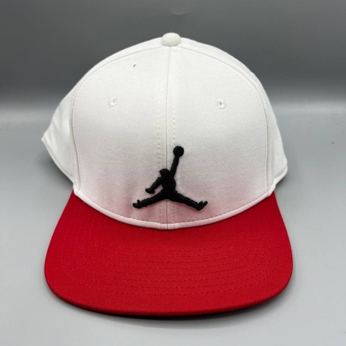 Air Jordan Hat Men White Red Embroidered Logo Jumpman Snap Back Cap | eBay