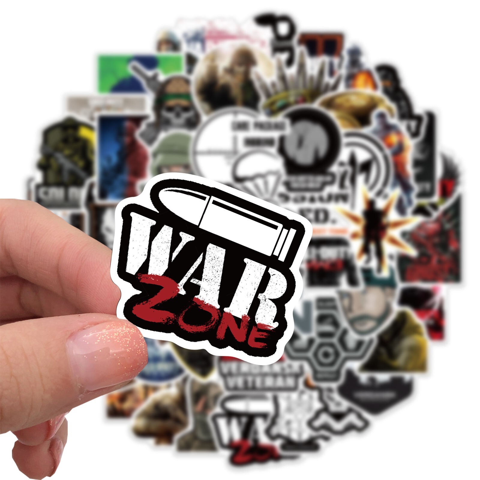 50pcs Call of Duty Game Stickers P1 Vinyl Waterproof Skateboard Cars ...