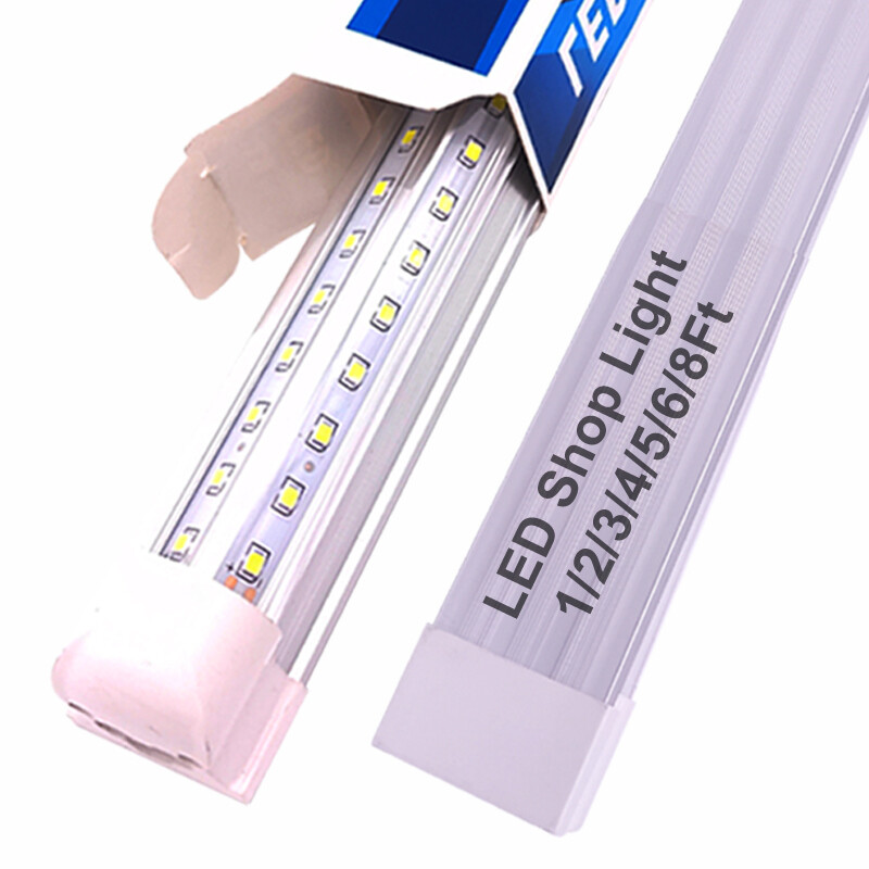 8ft Linkable Led Shop Light Fixture T8 Integrated 8 Foot Led Tube Light ...
