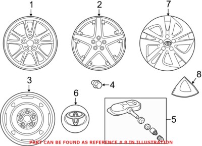 Genuine OEM Wheel Cover For Toyota 4260247290 | eBay