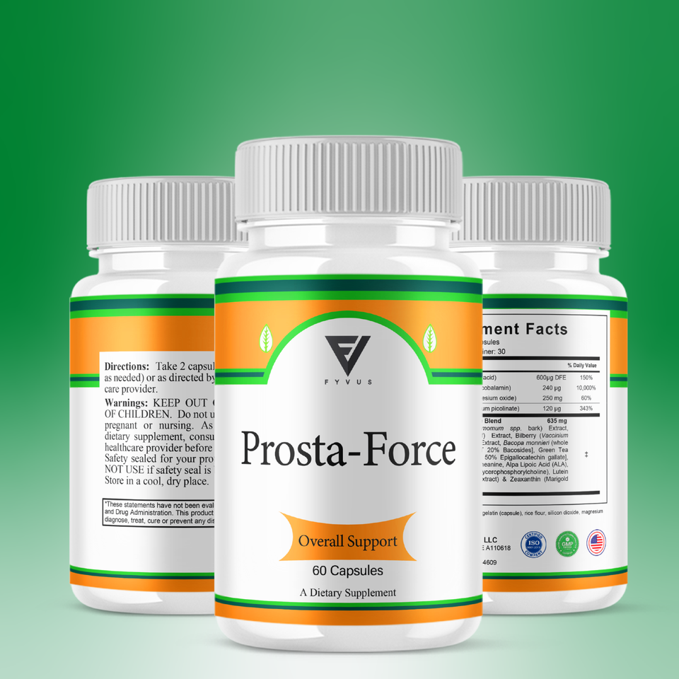 Prostaforce Maximum Strength Prostate Support Supplement (60 Capsules ...
