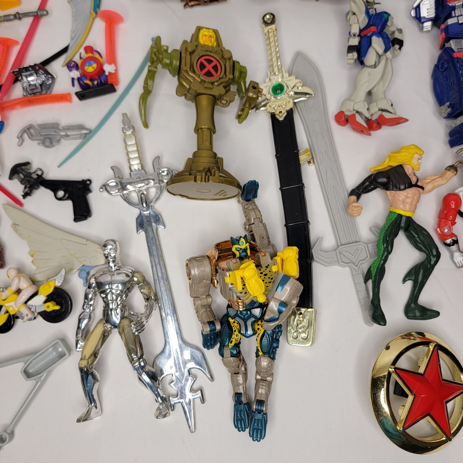 Vintage Transformer Power Ranger Action Figure 90s Toys Mixed Lot Parts ...