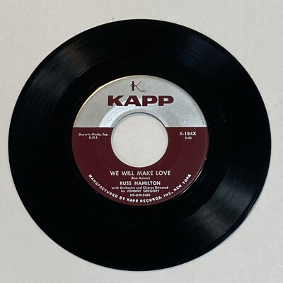 Russ Hamilton Kapp K-184X 45 RPM Record Rainbow/We Will Make Love | eBay