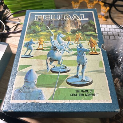 VTG Feudal Bookshelf Game COMPLETE 3M 1967 Strategy War Military | eBay