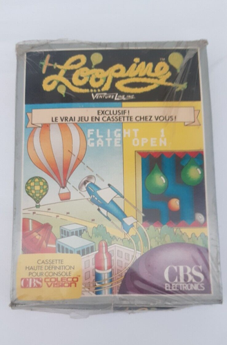 RARE JEU CBS COLECOVISION " LOOPING " 1982 NEUF SOUS BLISTER | eBay