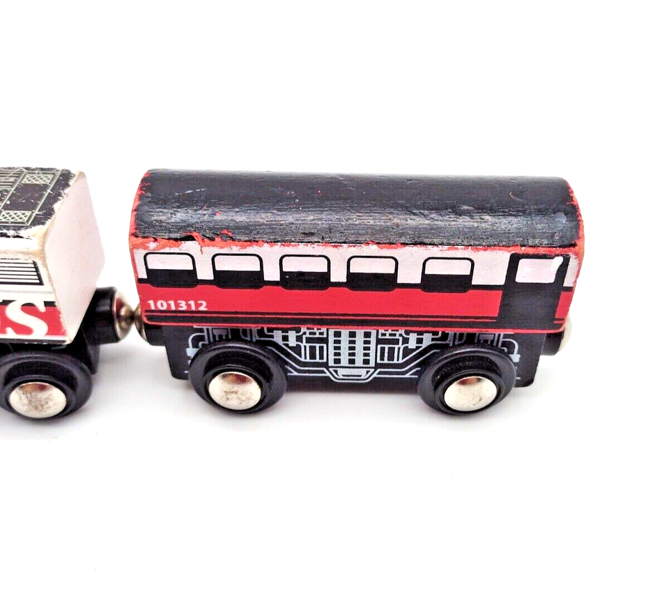 Wooden Magnetic Diesel Train Engine Toy & Passenger Car JS 101312 ...