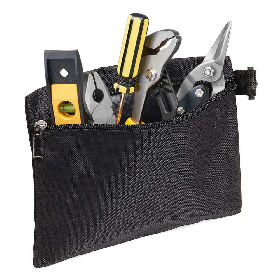 Waterproof Canvas Tool Pouch Bag Zipper Multipurpose Pouch Heavy Duty ...