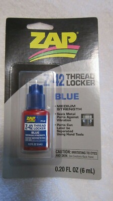 ZAP Z-42 THREAD LOCKER BLUE MEDIUM STRENGTH | eBay