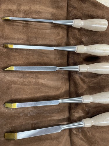 LIE Nielsen Mortise Chisel Set with Handles and Leather Case | eBay