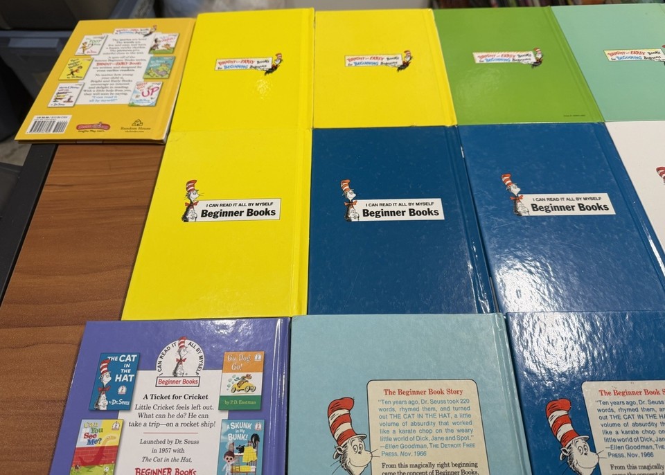 Dr Seuss Book Lot Of 16 Beginner Books Bright and Early Books Hard ...