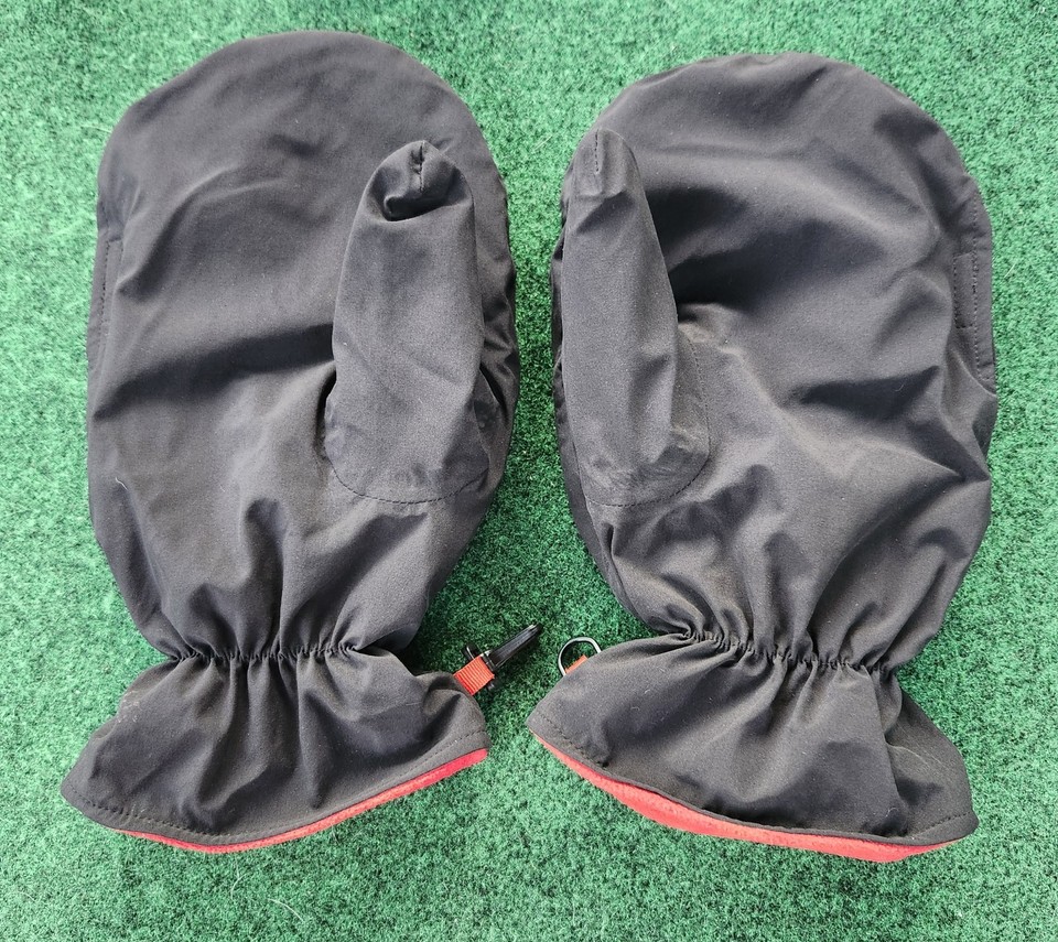 Titleist Golf Cart Mitts Hand Warm Gloves Winter Gear Black Red Logo | eBay