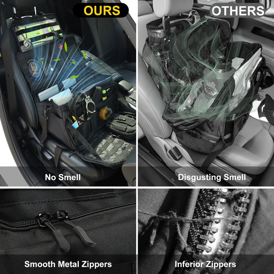 Patrol Bag Law Enforcement Car Seat Organizer Police Duty Tactical Gear ...