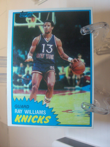1981-82 Topps Basketball Card #28 - Ray Williams - New York Knicks ...