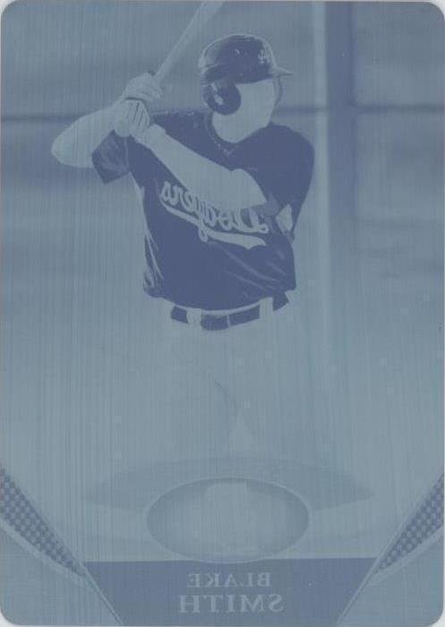 2011 Bowman Platinum - Prospects Blake Smith #BPP9 Printing Plate Cyan ...