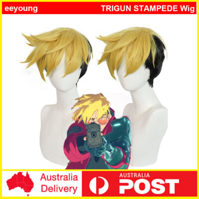 Trigun Vash the Stampede Cosplay Wig ComicCon Halloween Fancy Dress Wig ...
