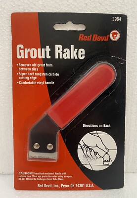 Red Devil Grout Rake, Hand Held Grout Removal Tool and Hand Grout ...