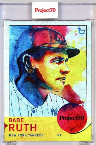 2021 TOPPS PROJECT 70 BABE RUTH BRITTNEY PALMER - RAINBOW FOIL 05/70 ...