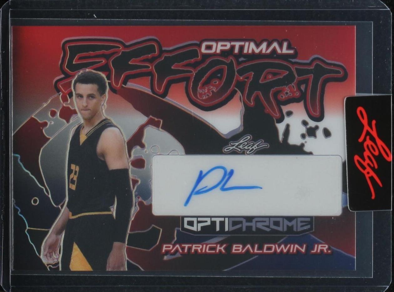 2022-23 Leaf Optichrome - Optimal Effort Patrick Baldwin Jr. #OE-PBJ ...