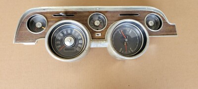 1967 Ford Mustang GT Instrument Cluster Bezel Assembly With Clock ...