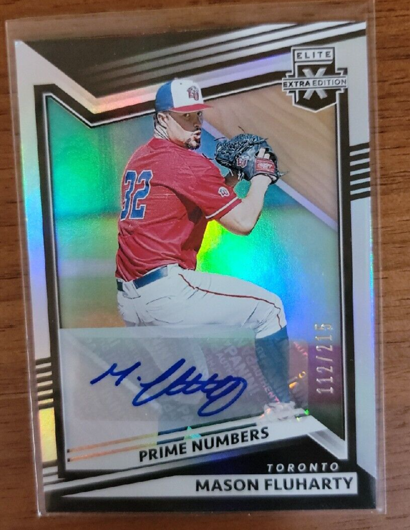 Mason Fluharty 2022 Panini Elite Extra Edition Auto Autograph Prime ...