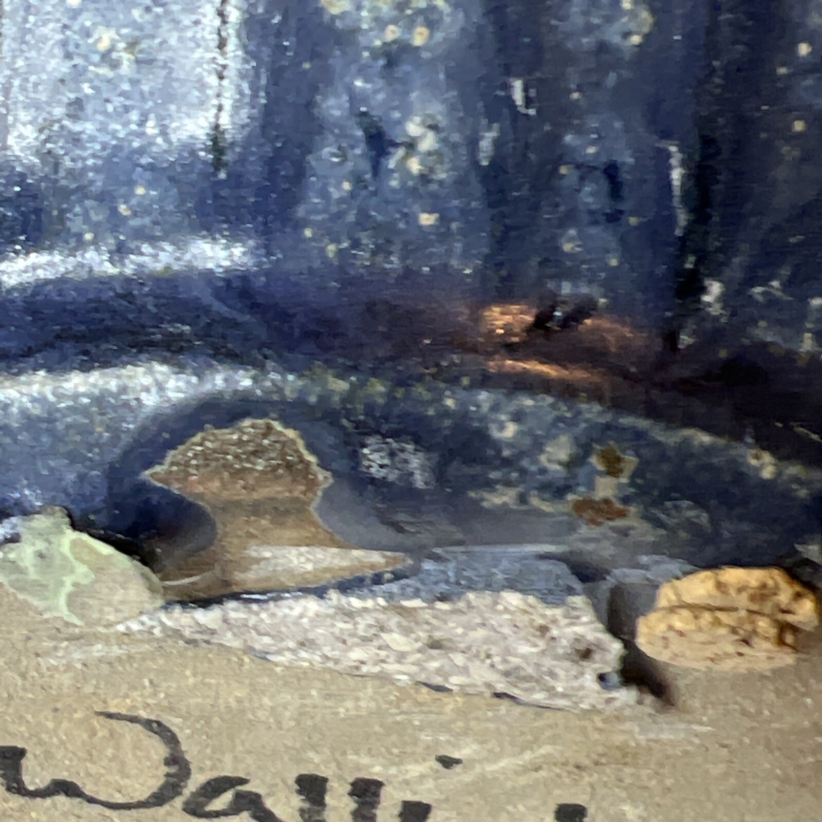 1998 Signed Tom Wallick Studio Pottery Blue Salt Glaze Vessel Vase Urn ...