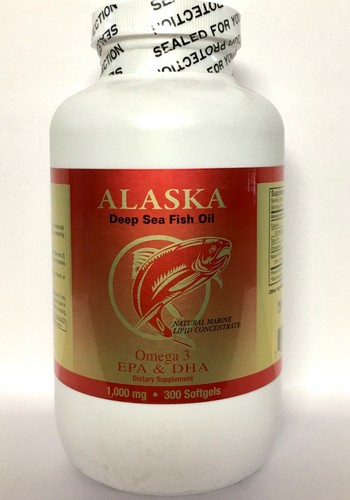 Golden Alaska Deep Sea Fish Oil Omega-3, 1000 Mg, 300 Softgels by NCB ...