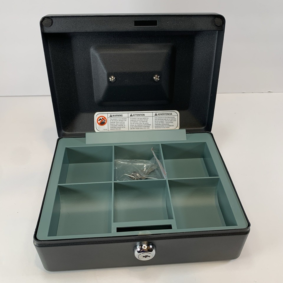 Sentry Safe Small Cash Lock Box CB-8 Security Ideal for Coins w/ Keys ...