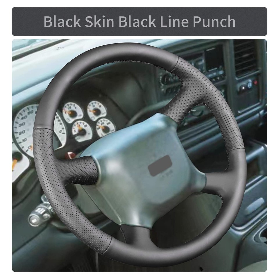 Hand Sewn Steering Wheel Cover Fit Chevy Silverado Astro Suburban ...