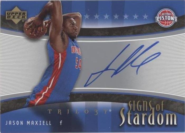 2005-06 Upper Deck Trilogy - Signs of Stardom Jason Maxiell #SS-JM (AU ...