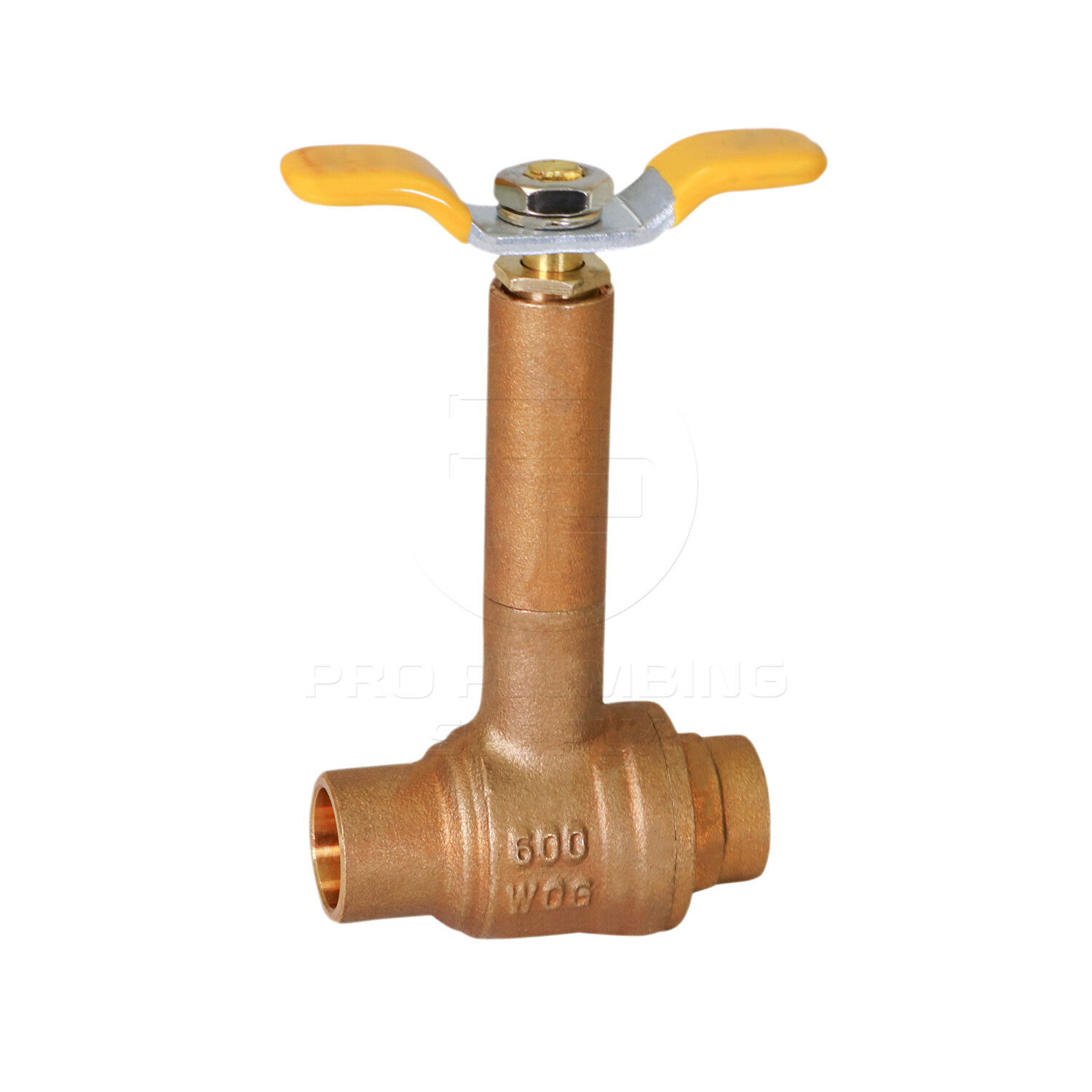 Midline Valve Brass Ball Valve Long Bonnet with T-Handle 1/2 in-3/4 in ...