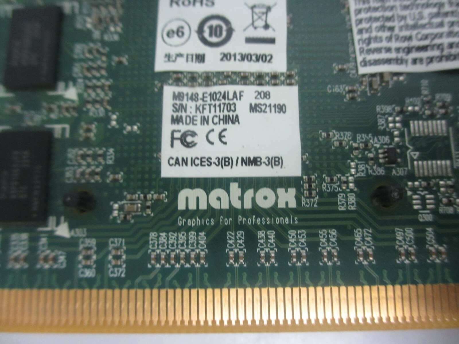Matrox M9148-E1024LAF LP PCIe x16 Video Card 4 Mini Displayport | eBay