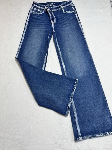 VBRT Women’s Bell Bottom Stretch Denim Jeans With Contrast Trim | eBay