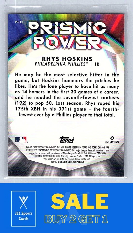 2021 Topps Chrome #PP-13 Rhys Hoskins | eBay