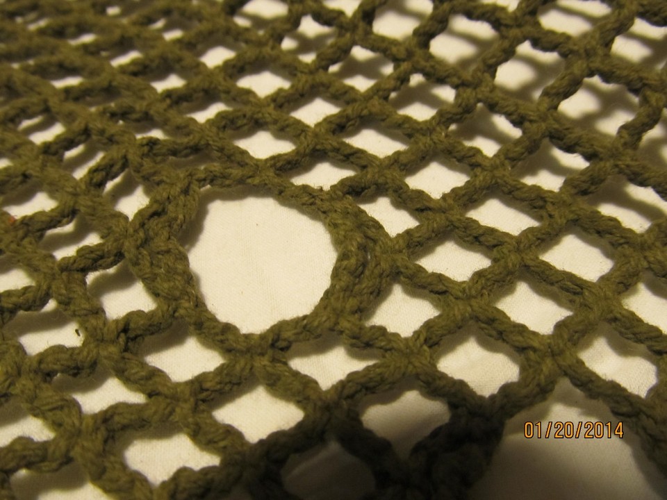 ORIGINAL WWII Woven Square Pattern M1 Helmet Net Shrimp Net Netting | eBay