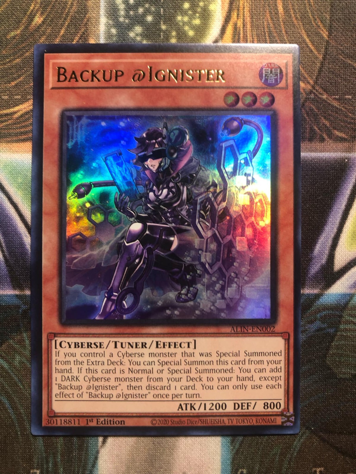 BACKUP @ IGNISTER *** 1ST EDITION ULTRA RARE ALIN-EN002 YUGIOH! | eBay